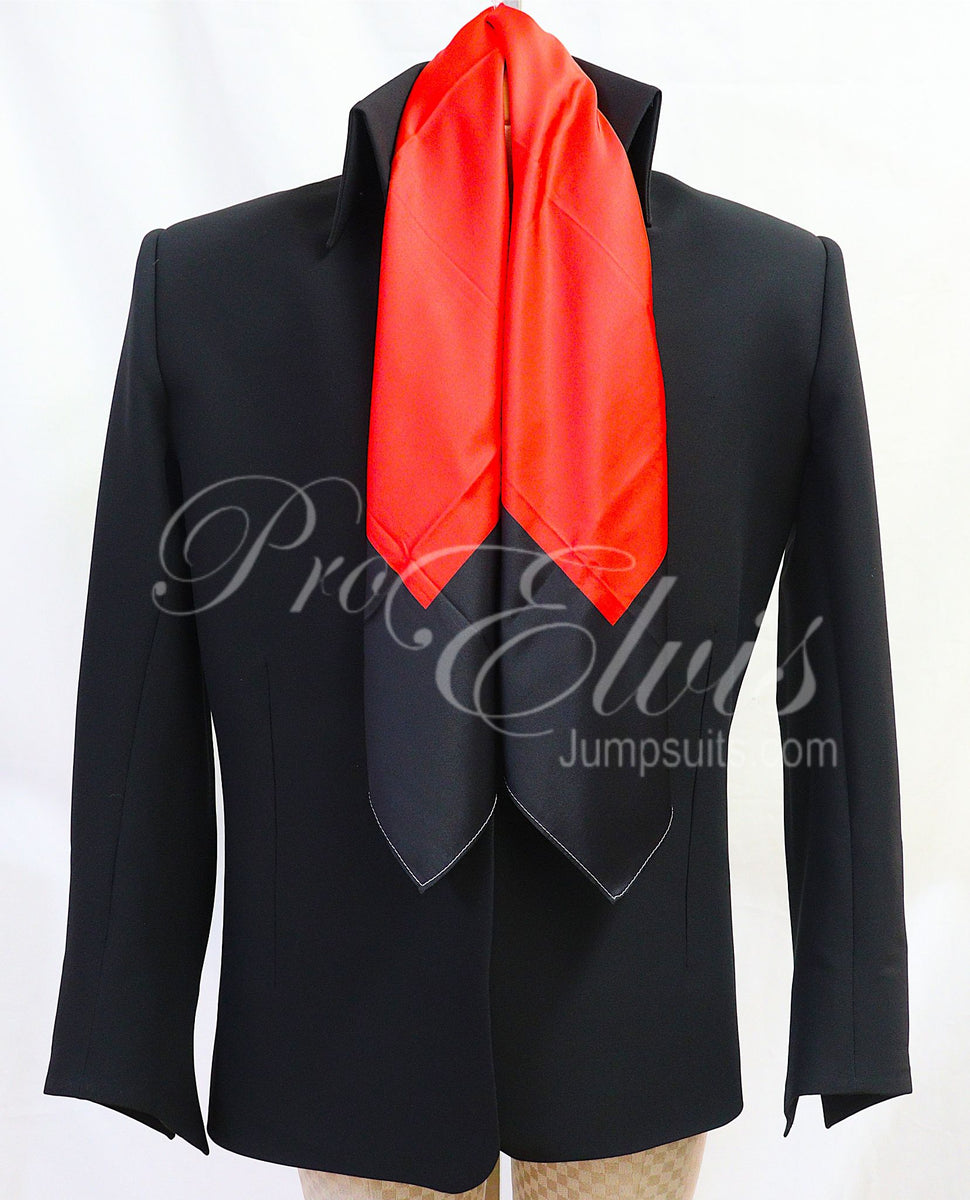 Balck & Red Interview Scarf – ProElvisJumpsuits